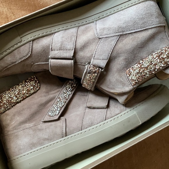 Maimai | Shoes | Maimai Italian Sequin Beaded Hitop Sneakers | Poshmark